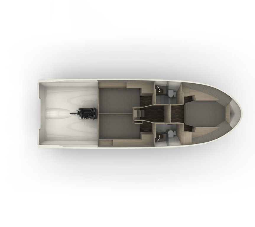 Моторная яхта Northman 1200 / Планировки и оборудование